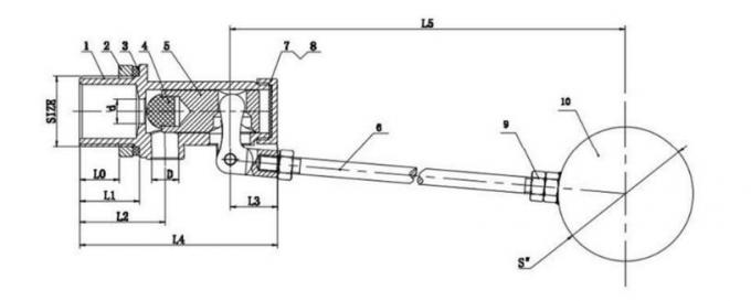 DN15-DN100 Unadjustable Float Valve For Normal Temperature 304 316 ...