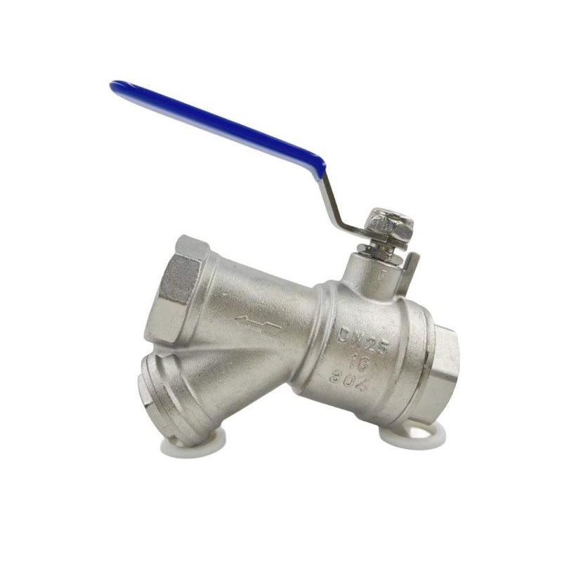 Y Filter Stainless Steel Ball Valve for Threaded Connection Form in ...