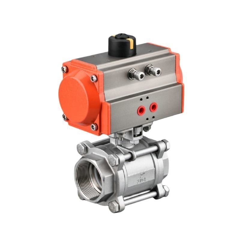 Customized and Thread Connection Form 2 Inch SS304 3 PC Ball Valve with ...