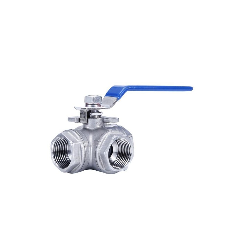 SS304 316 Three Way Female Thread Stainless Steel Ball Valve NPT Bsp ...