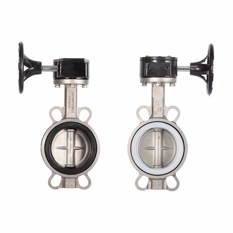 6 Inch Gearbox Stainless Steel EPDM Seat Butterfly Valve for Water ...