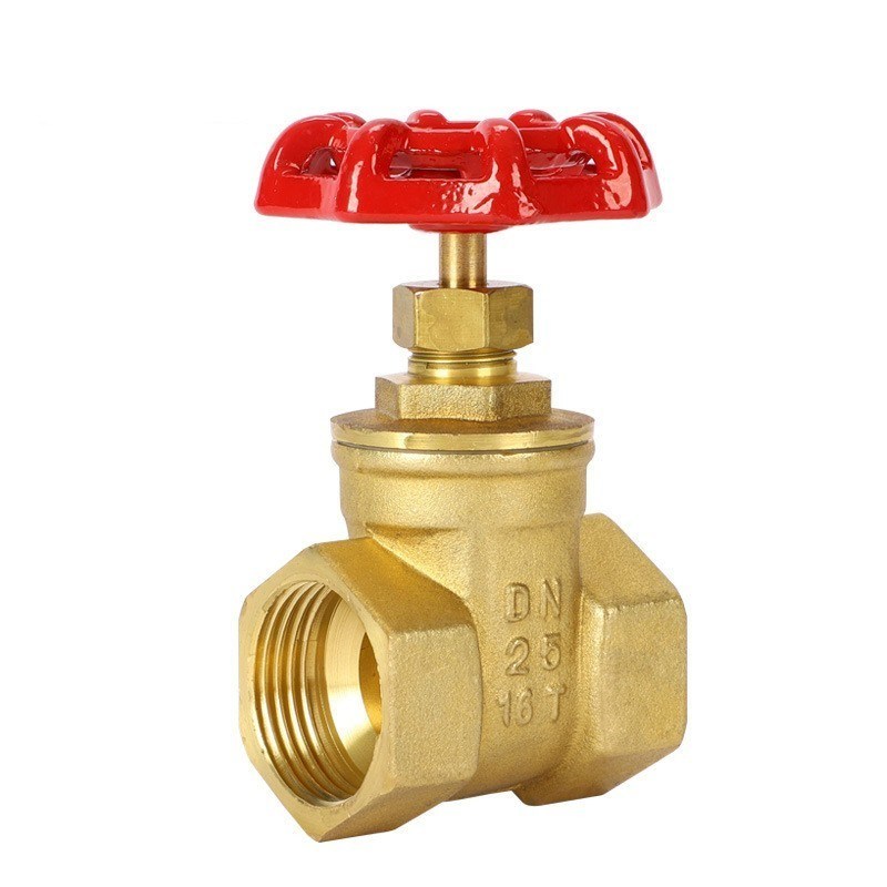 Straight Through Type Brass Gate Valve for Threaded Wire Pipe and Water ...