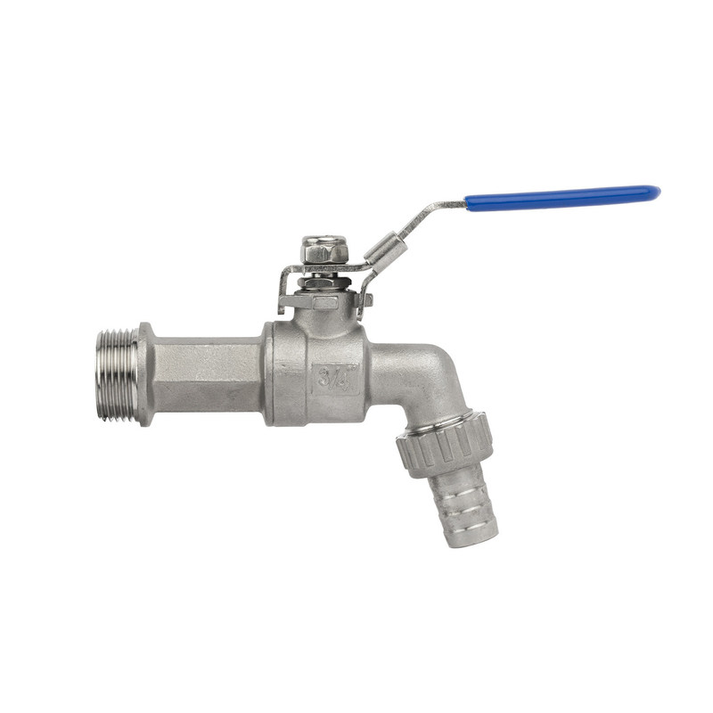 Floating Ball Valve Stainless Steel Thread Faucet Tap Fitting Straight ...