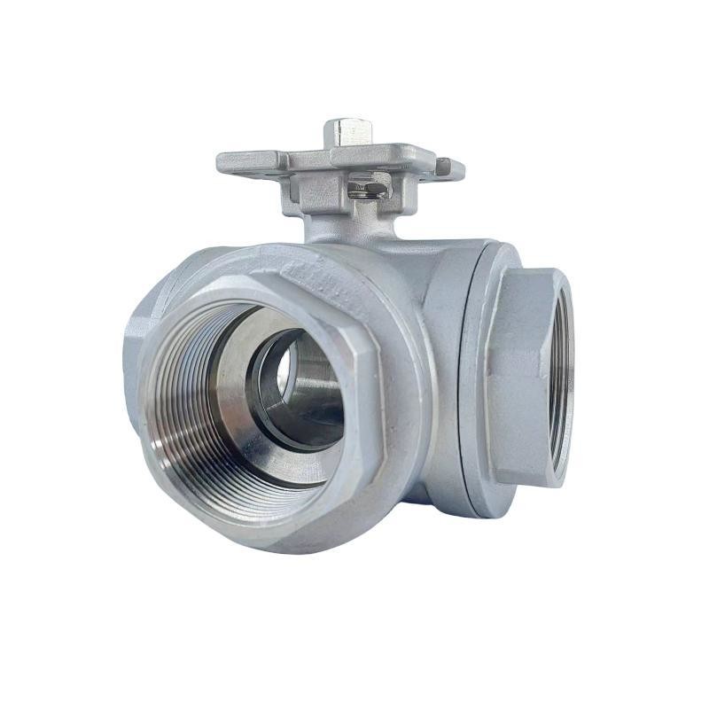 304/316 Stainless Steel High Platform T Type Ball Valve Direct Nominal ...