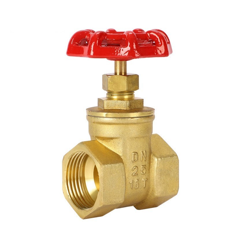 Straight Through Type Brass Gate Valve for Threaded Wire Pipe and Water ...