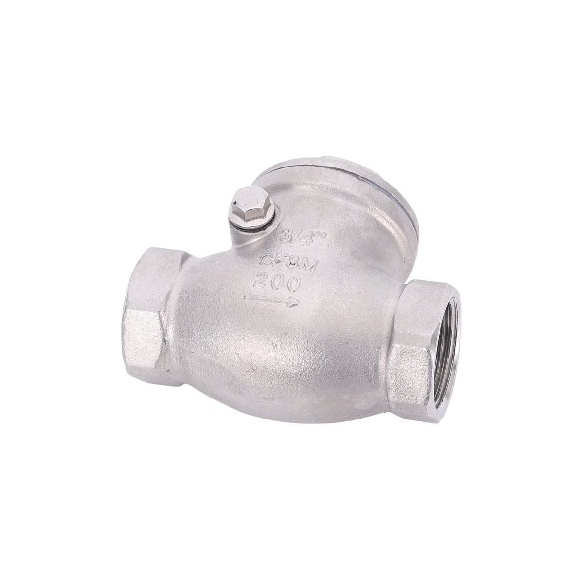 CF8/CF8m Swing Check Valve Straight Through Type Channel for Water ...